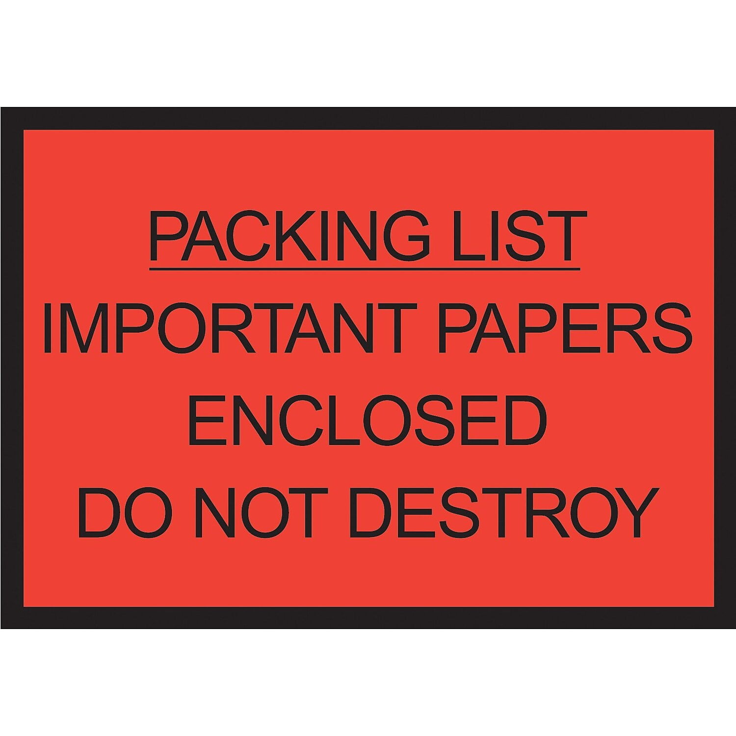 Office Depot® Brand "Packing List Important Papers Enclosed Do Not ...