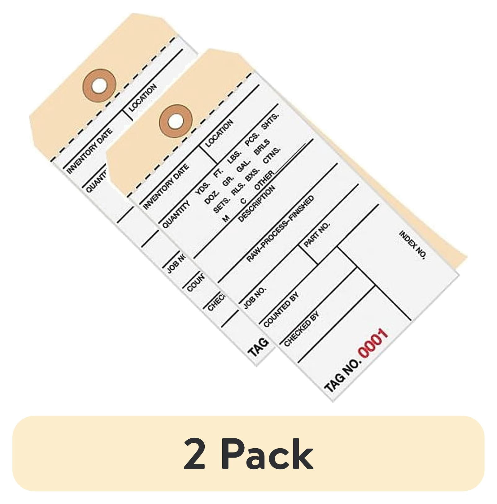 (2 pack) Box Partners Inventory Tags 2 Part Carbonless # 8 (10000-10499 ...