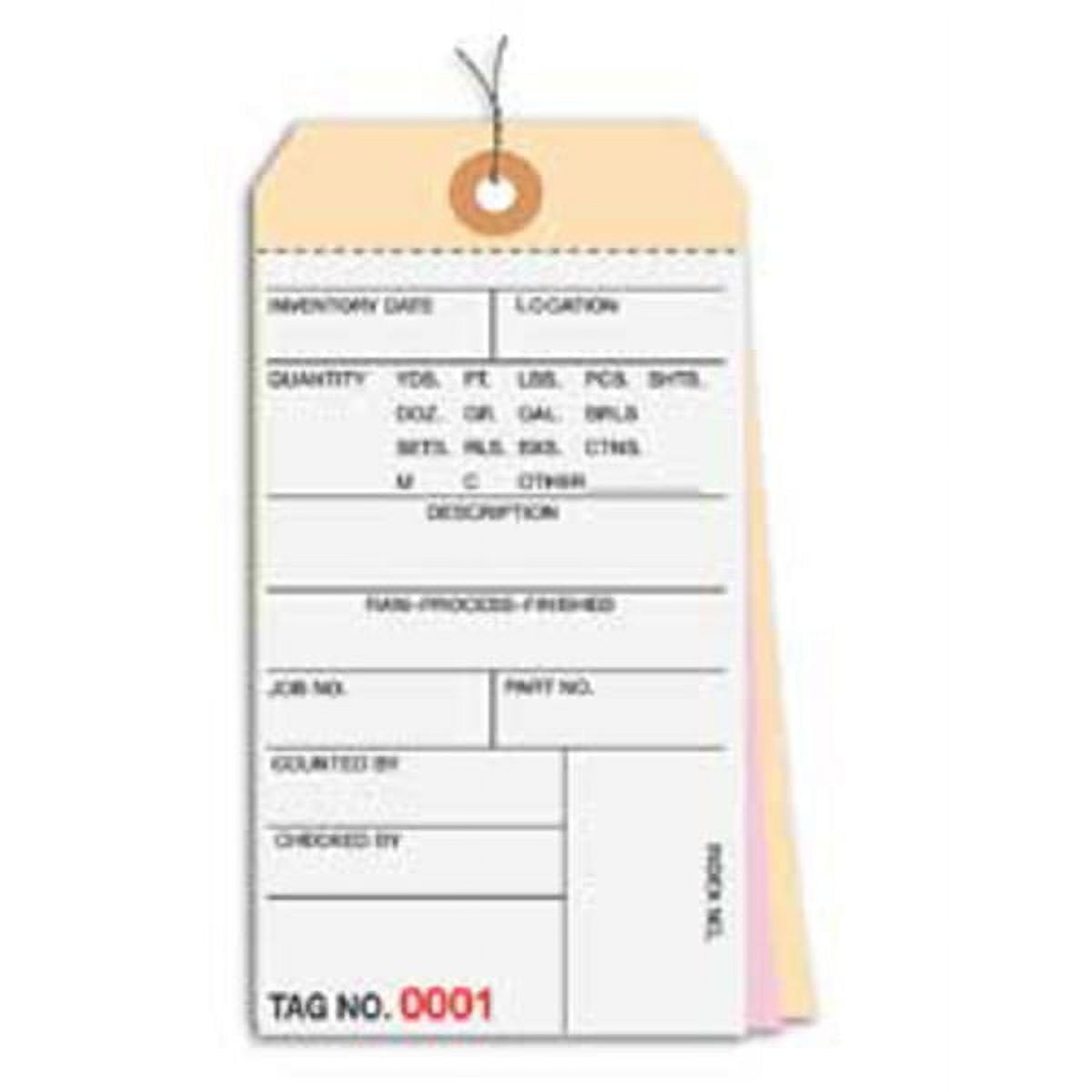 Partners Brand Inventory Tag,6 1/4x3 1/8",PK500 G16063 - Walmart.com