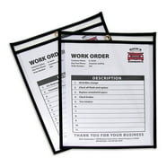 Staples Heavy Duty Job Ticket Holders 9" x 12" Clear 50/Carton ST17703 ...