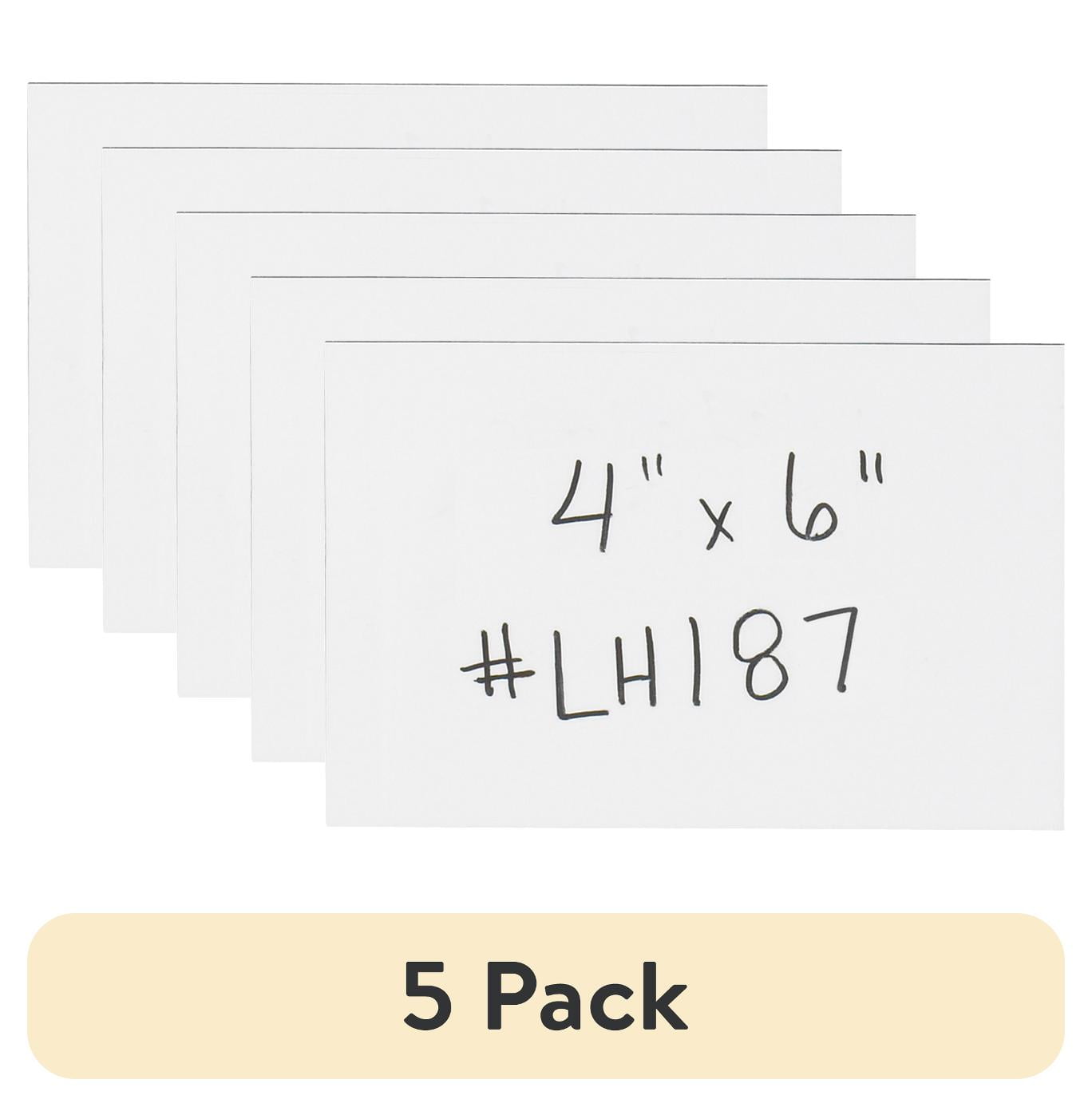 (5 pack) Box Partners LH187 4 x 6 in. White Warehouse Labels - Magnetic ...