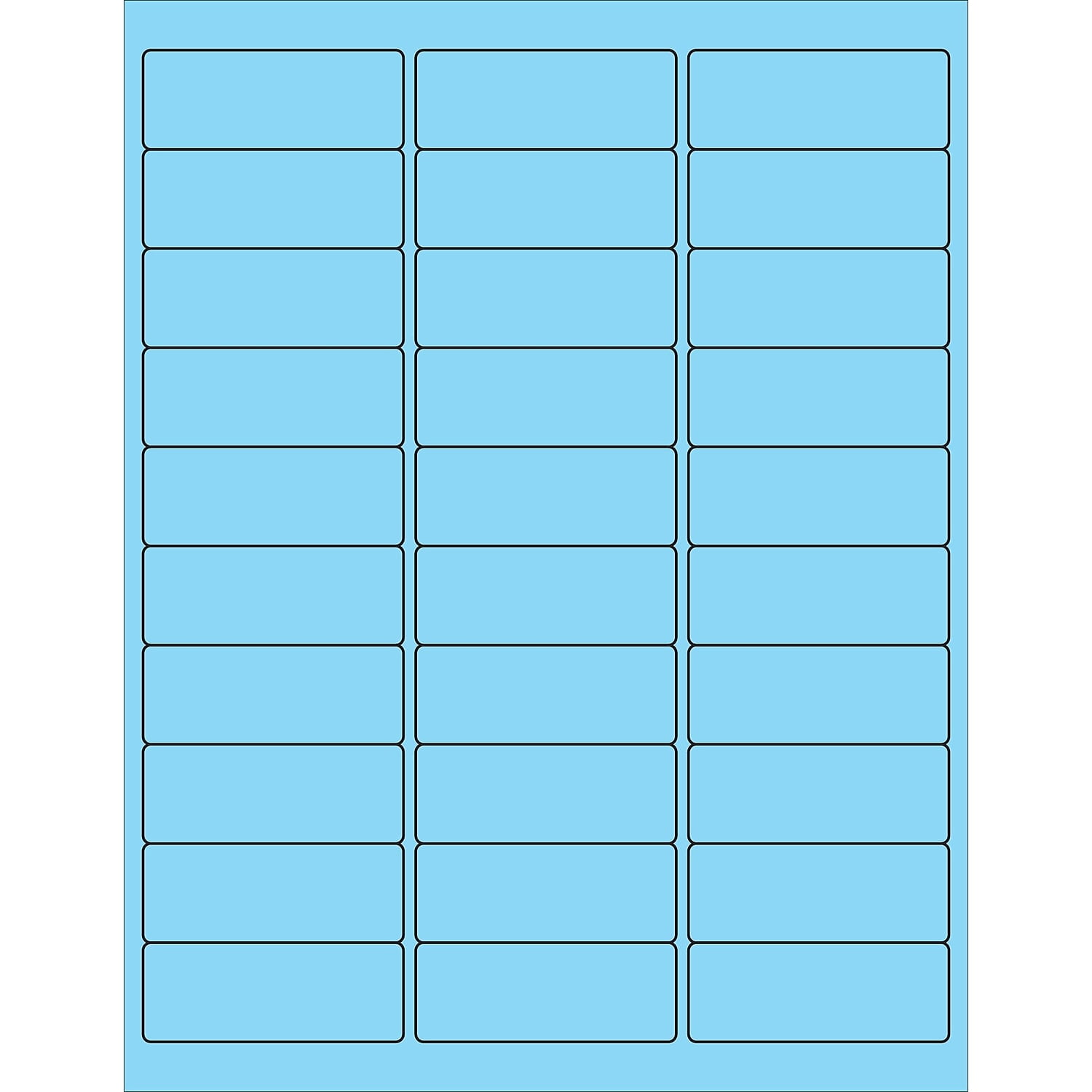 Tape Logic Laser Label,2 5/8x1",Blue,PK3000 LL173BE - Walmart.com