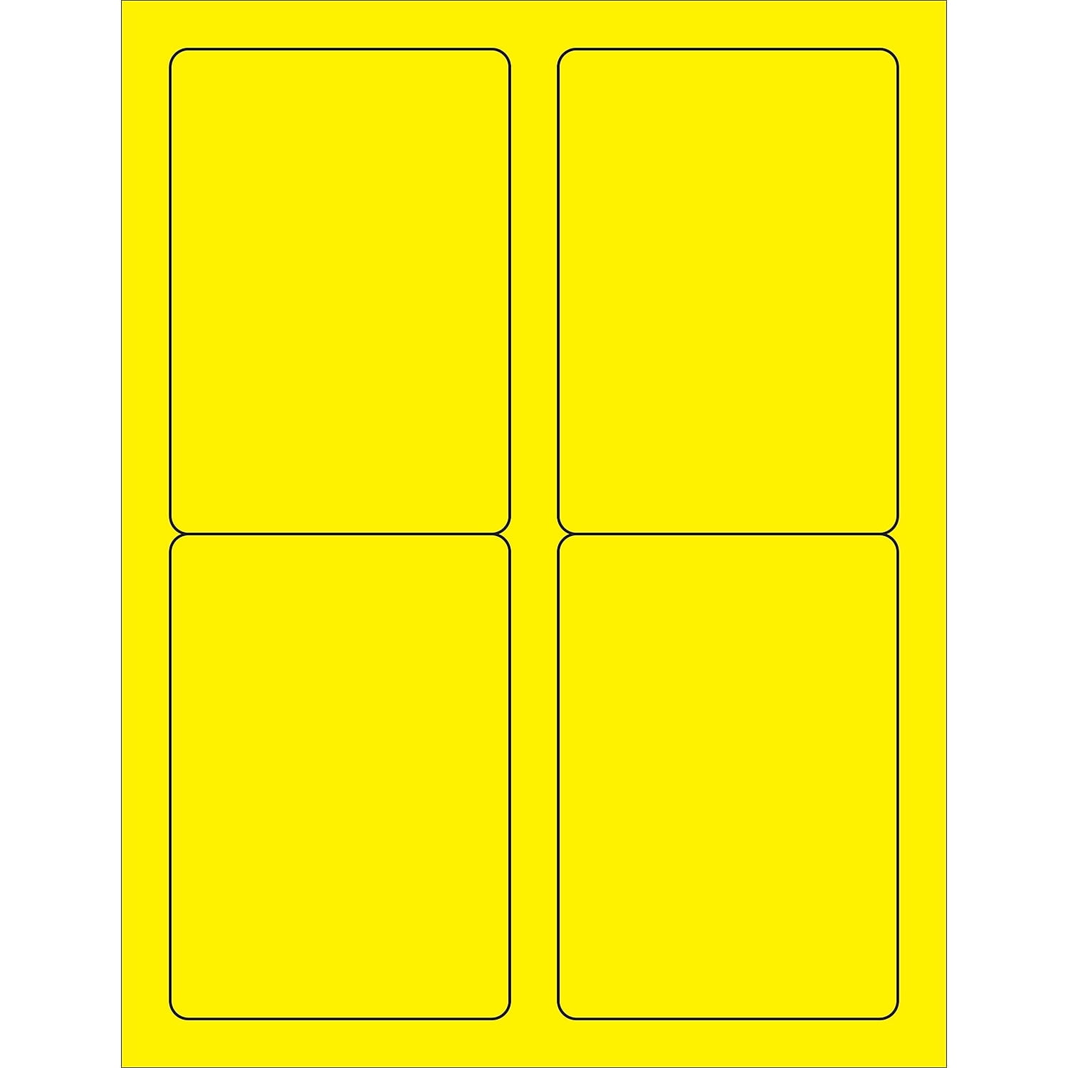 Tape Logic Laser Label,Rectangle,3 1/2x5",PK400 LL176YE - Walmart.com