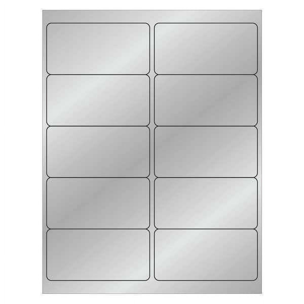 Office Depot® Brand Foil Rectangle Laser Labels, LL211SR, 4" x 2 ...