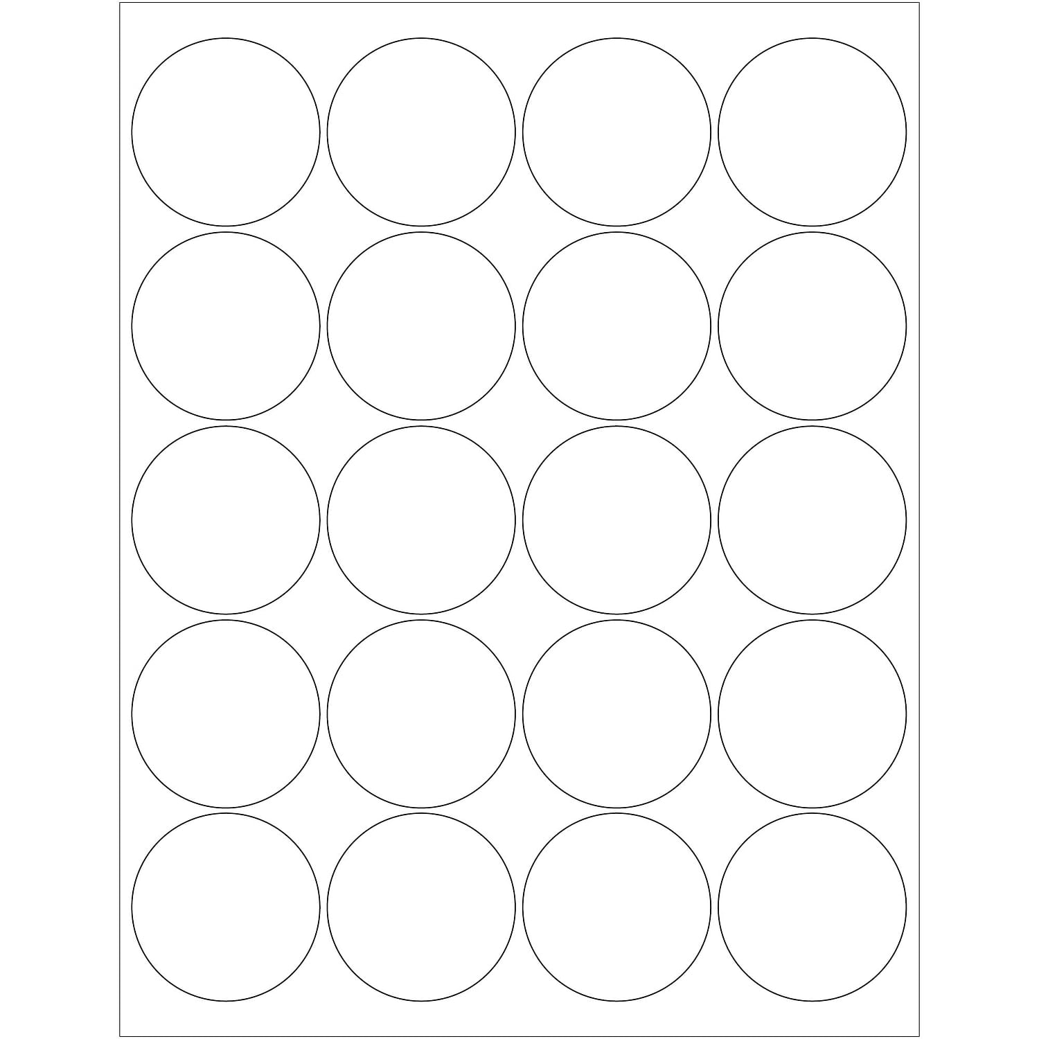 Tape Logic Laser Label,Circle 2",PK2000 LL145 - Walmart.com
