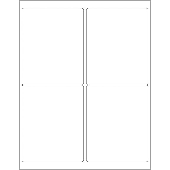 (2 pack) Office Depot® Brand Inkjet/Laser Labels, LL131, Rectangular, 4 ...