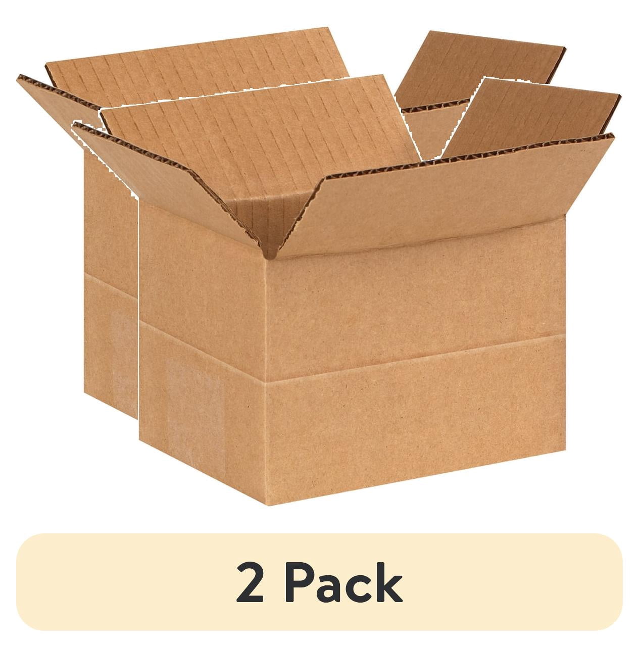 (2 pack) Partners Brand Box,Corrugated,Multi Depth,6x4x4",PK25 MD644 ...