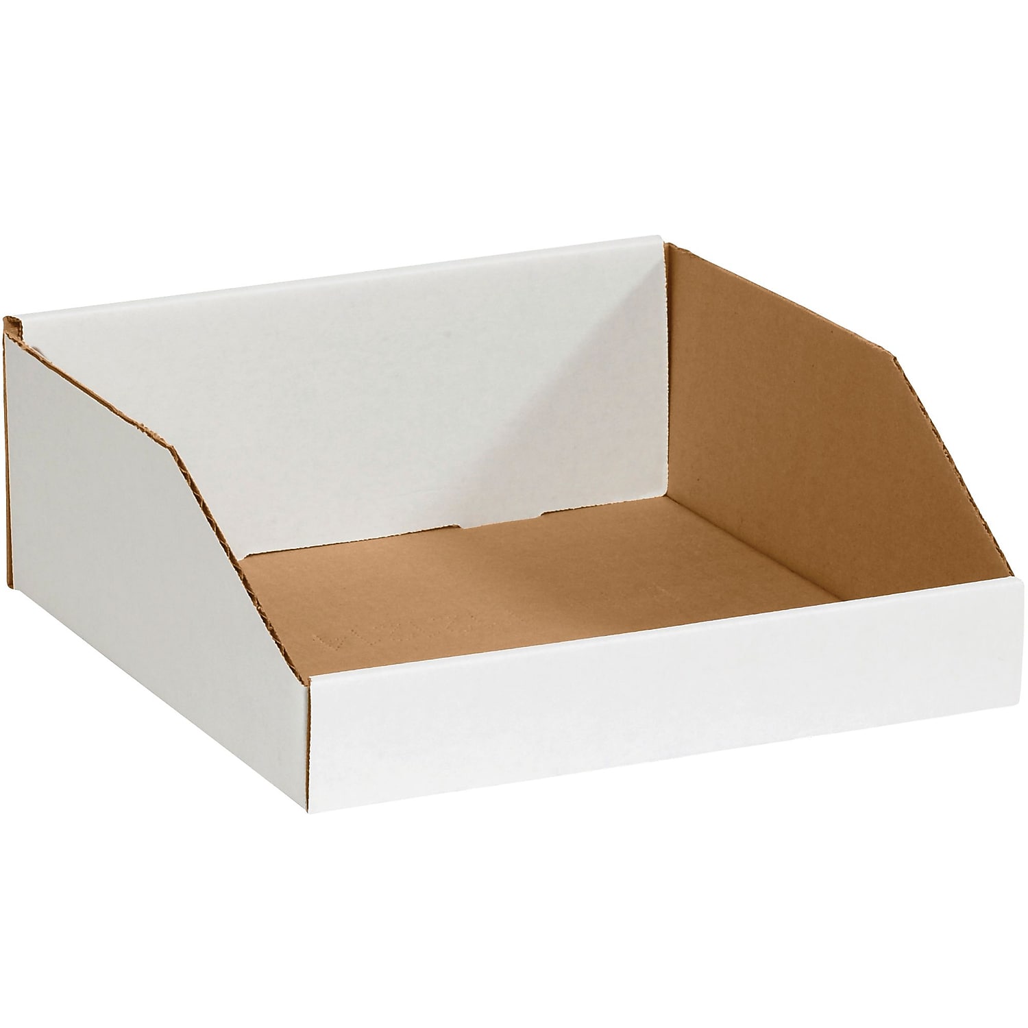 Box Partners Open Top Bin Boxes 16" x 12" x 4 1/2" Oyster White 50 ...