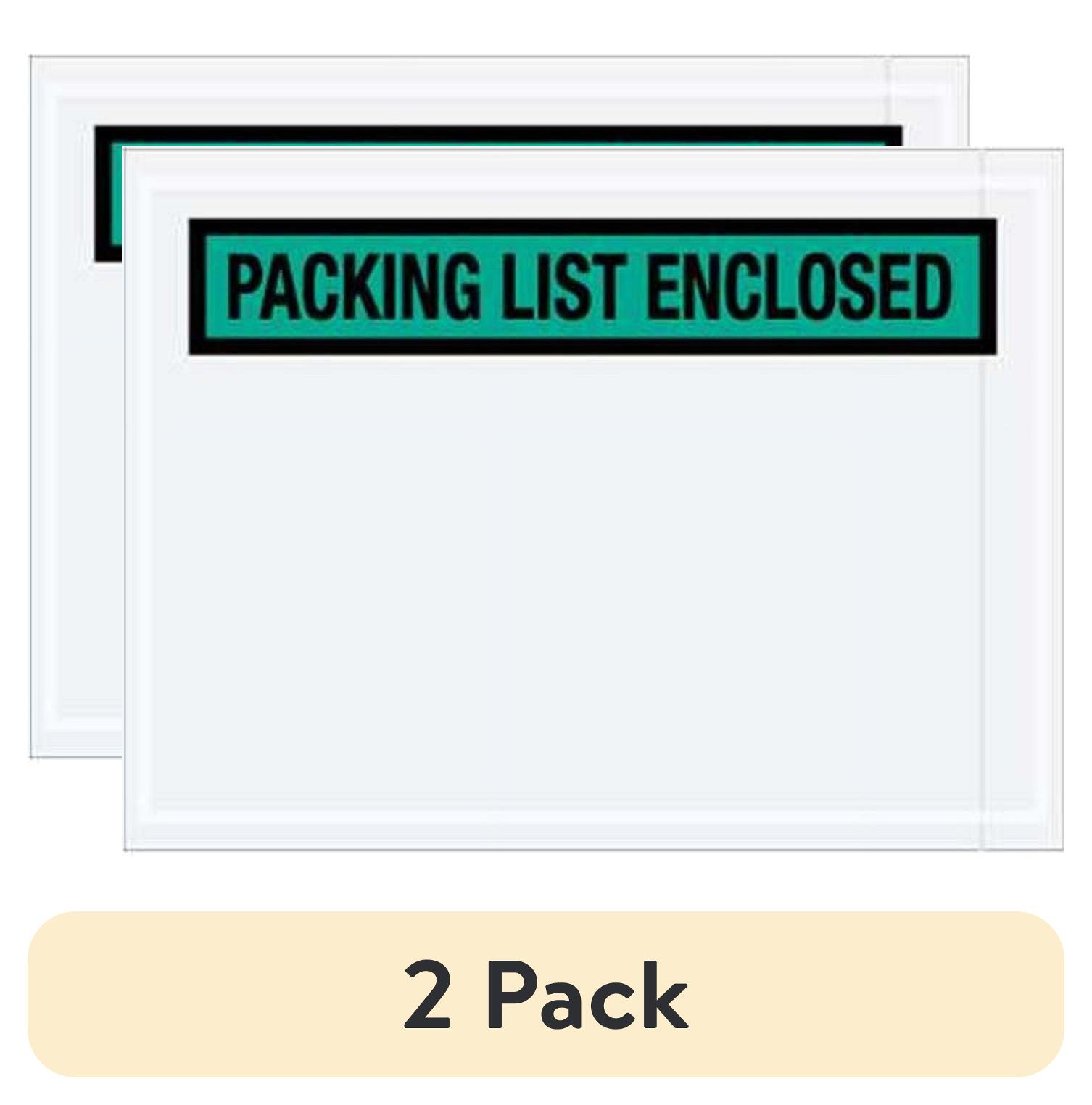 (2 pack) Box Partners "Packing List Enclosed" Envelopes 4 1/2" x 6 ...