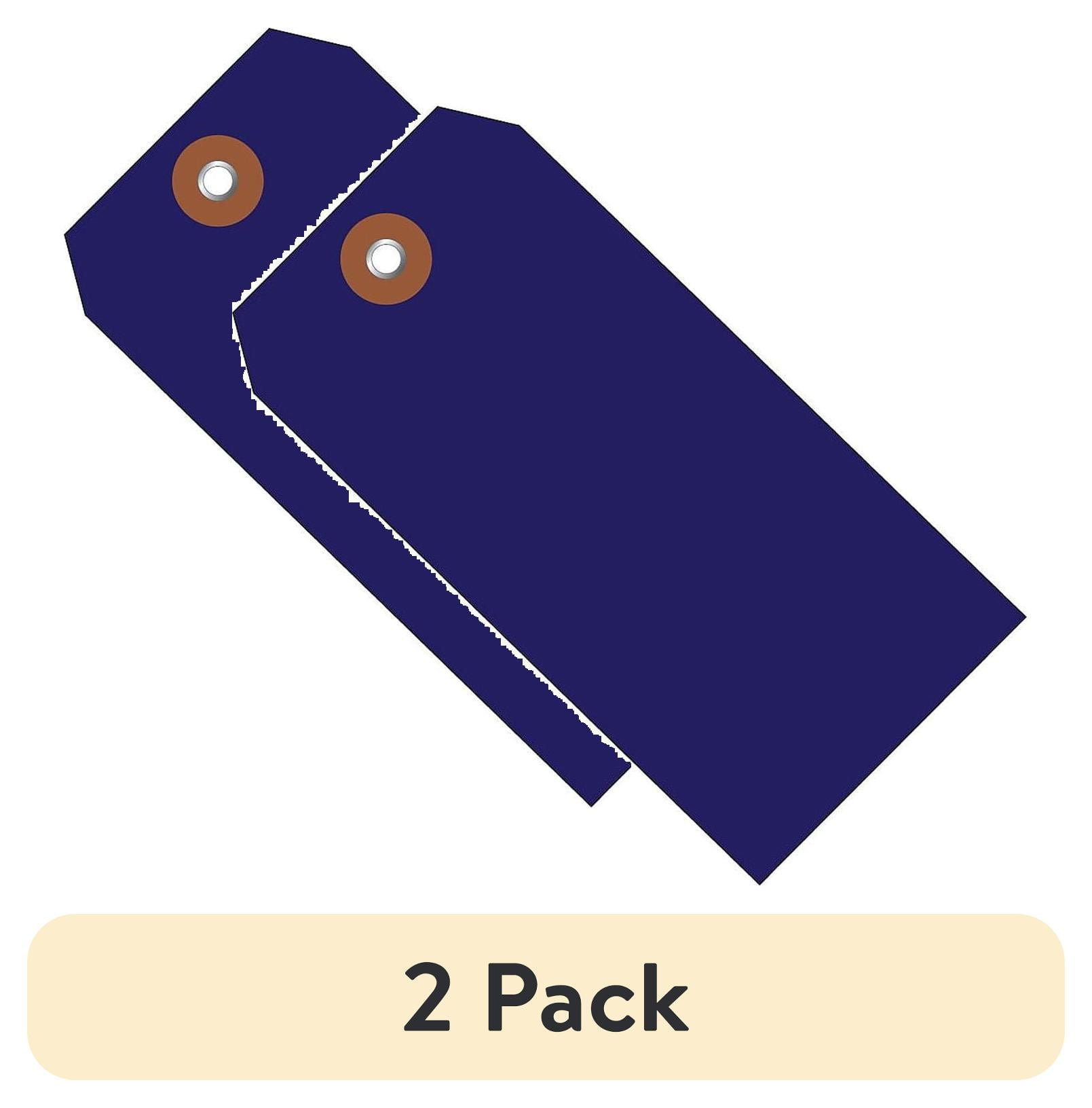 (2 pack) Box Partners Plastic Shipping Tags 4 3/4" x 2 3/8" Blue 100 ...