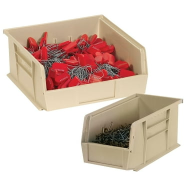 Box Partners Plastic Stack & Hang Bin Boxes 18" x 16 1/2" x 11" Black 3/Case BINP1816K - Walmart.com