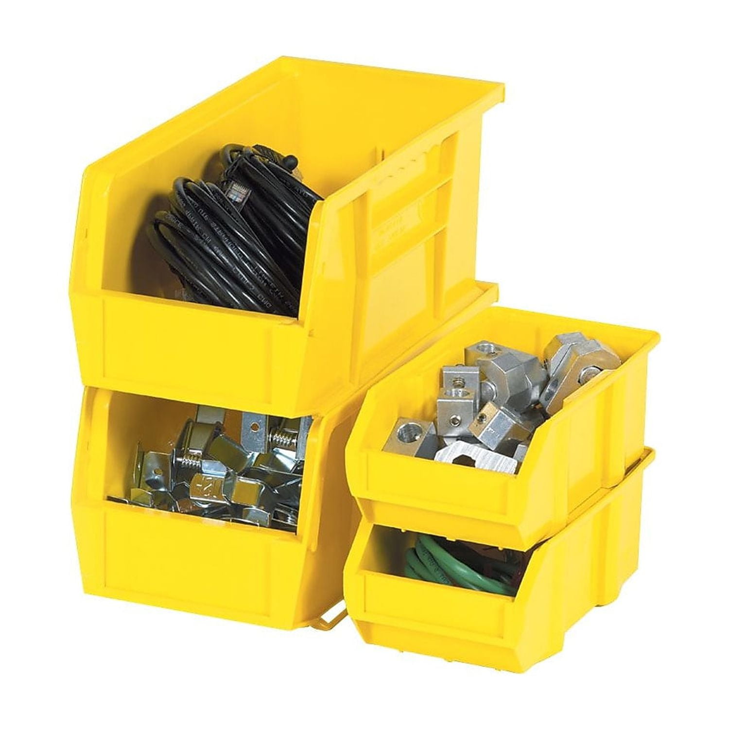 Box Partners Plastic Stack & Hang Bin Boxes 14 3/4" x 8 1/4" x 7 ...