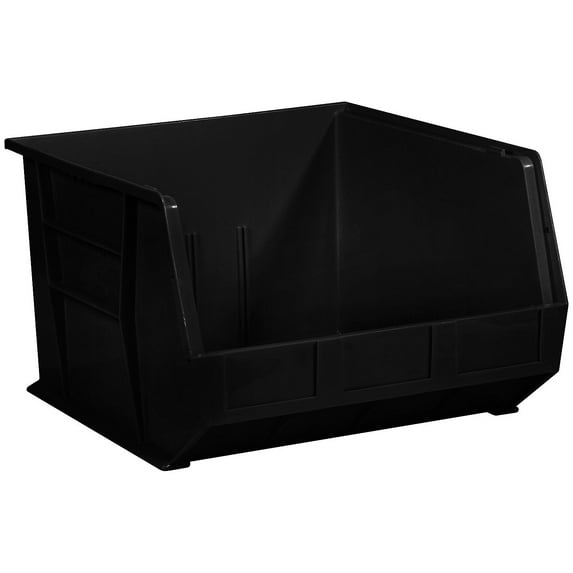 Box Partners Plastic Stack & Hang Bin Boxes 18" x 16 1/2" x 11" Black 3/Case BINP1816K - Walmart.com