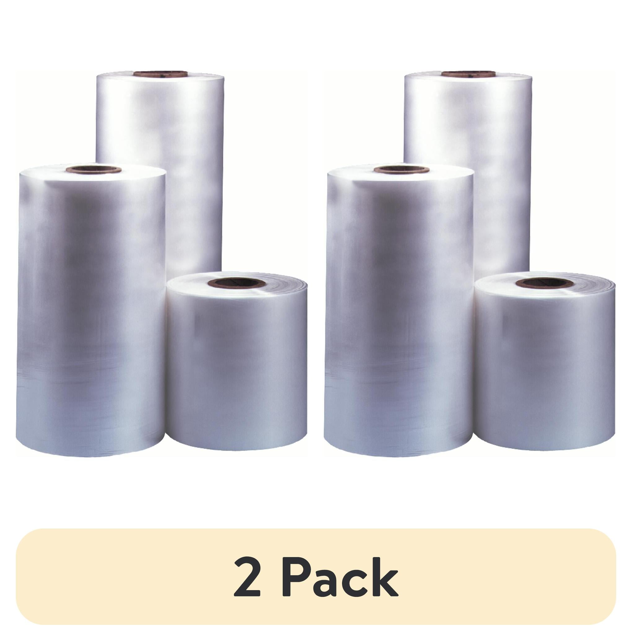 (2 pack) Box Partners Polyolefin Shrink Film 8" x 100 Gauge x 2620 ...