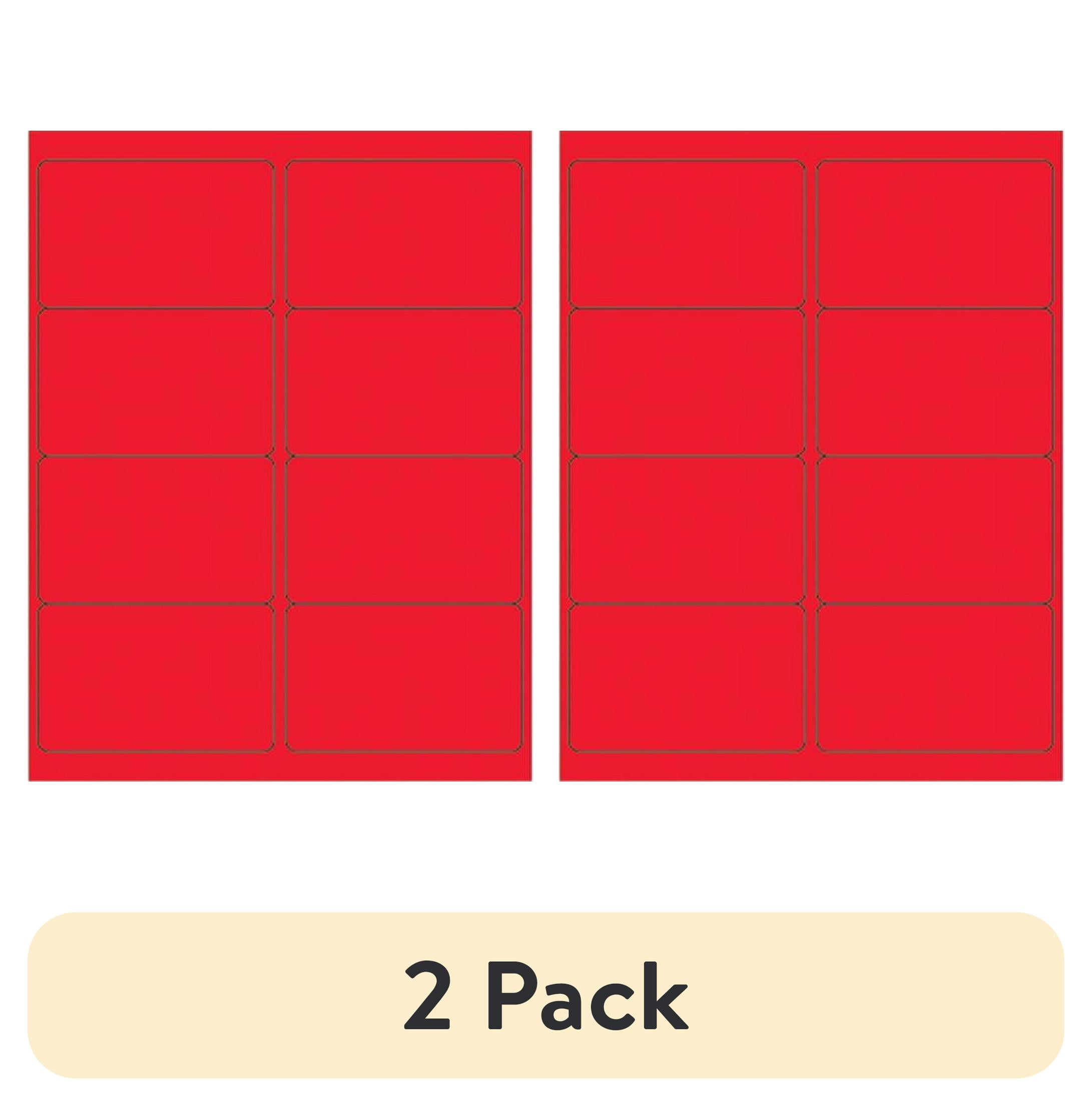 (2 pack) Tape Logic Laser Label,Rectangle,4x2 1/2",PK800 LL179RD ...