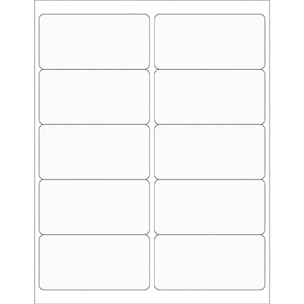 Office Depot® Brand Rectangle Laser Labels, LL223CL, 4" x 2", Clear ...