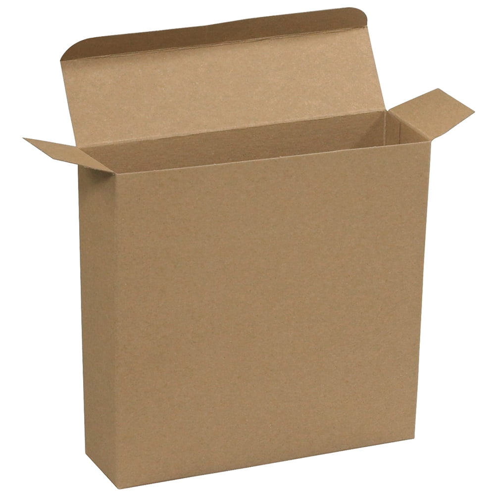 Box Partners Reverse Tuck Folding Cartons 7 1/4" x 2" x 7 1/4" Kraft ...