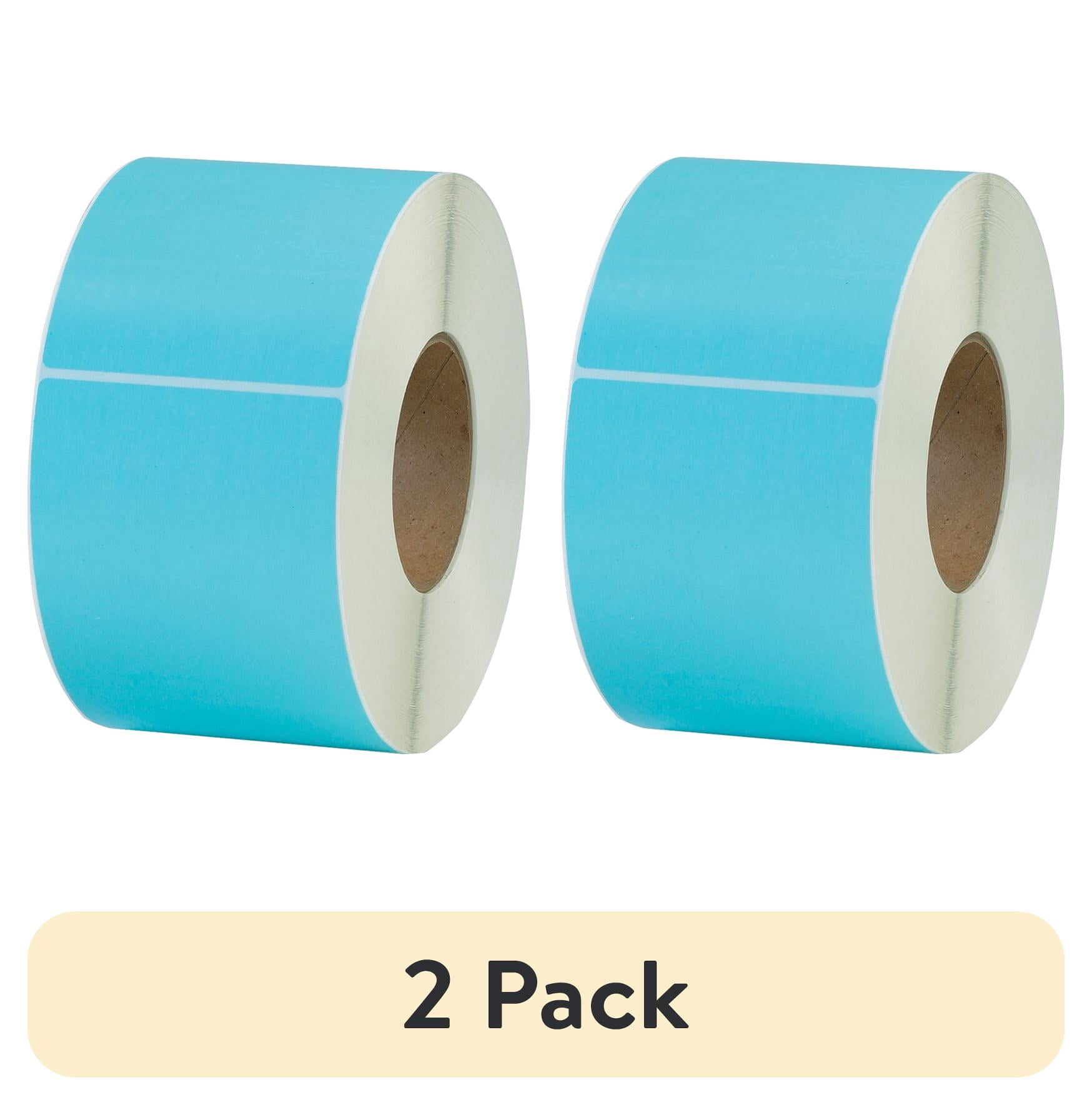 (2 pack) Aviditi THL130BE Thermal Transfer Labels, 4" x 6", Light Blue ...