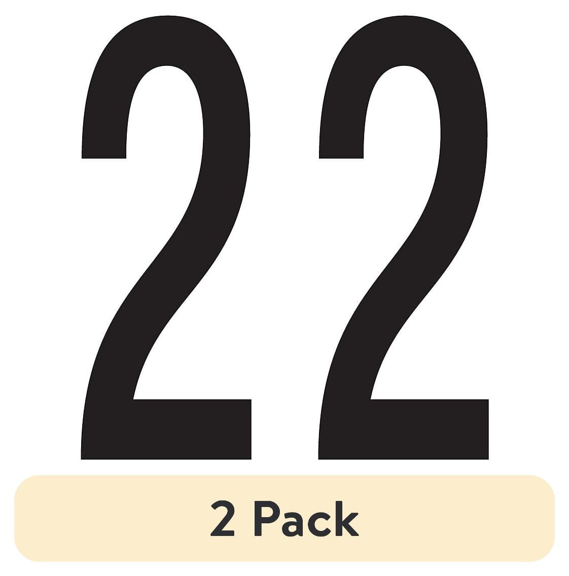 (2 pack) Box Partners Vinyl Warehouse Number Labels "2" 3 1/2" Black ...
