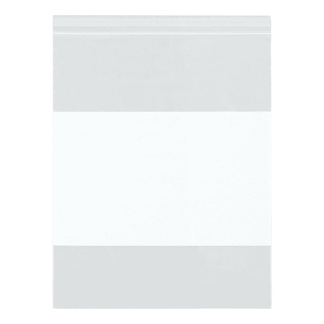 Partners Brand White Block Poly Bag,10"x12",2Mil,PK1000 PB3969 ...