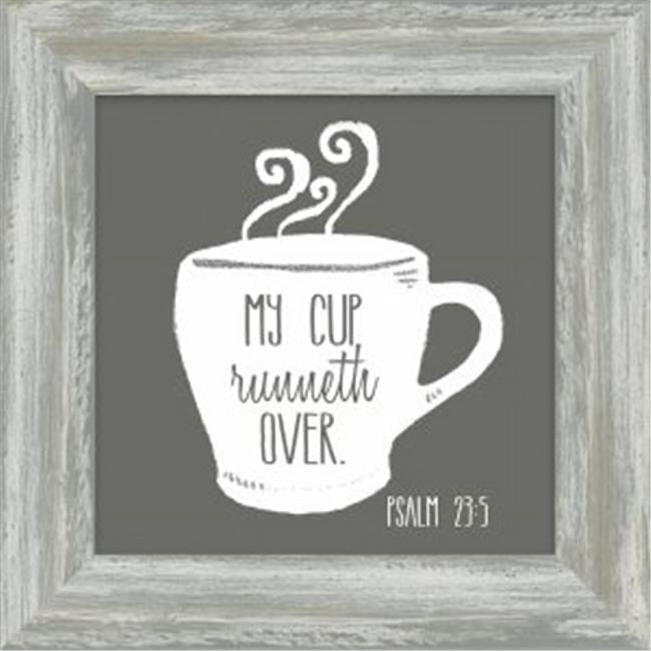 Box Plaque-My Cup Runneth Over (Coffee And Me Collection) (7 x 7)(46643 ...