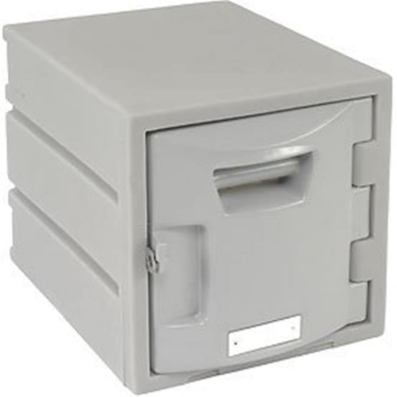 Box Plastic Locker for 6-Tier - Flat Top, 12 x 15 x 12 in., Gray ...