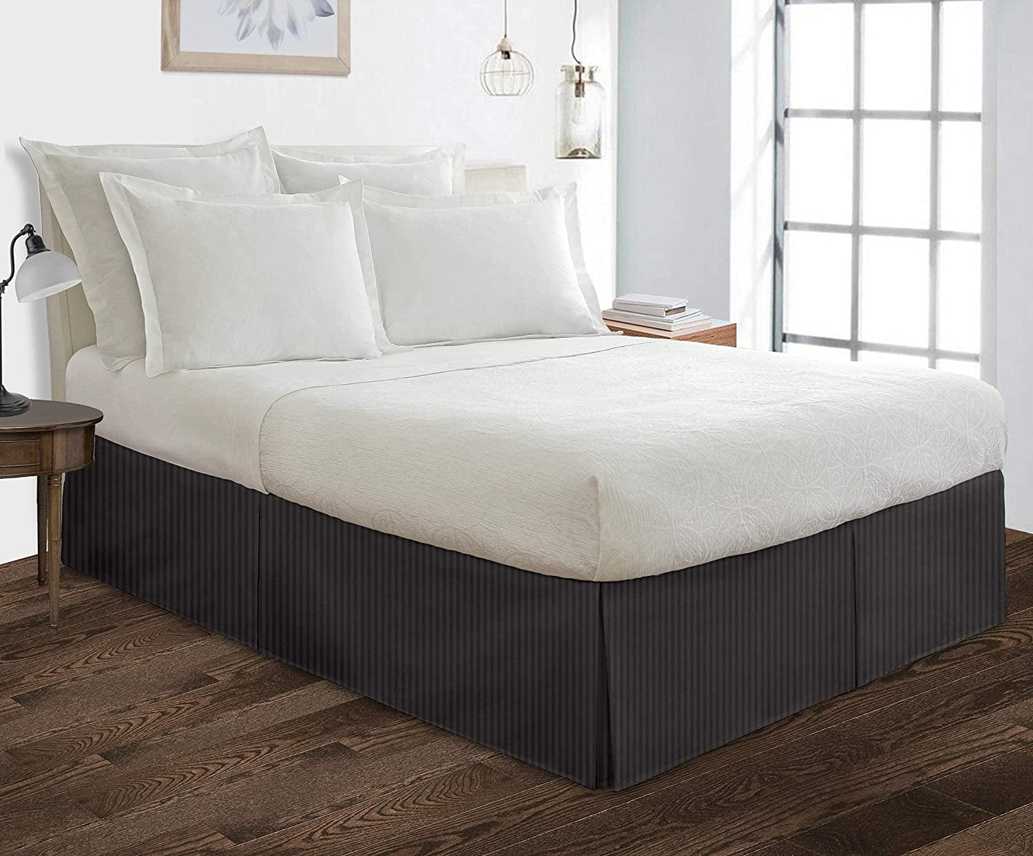 Box Pleated Split Corner Bed Skirt 18