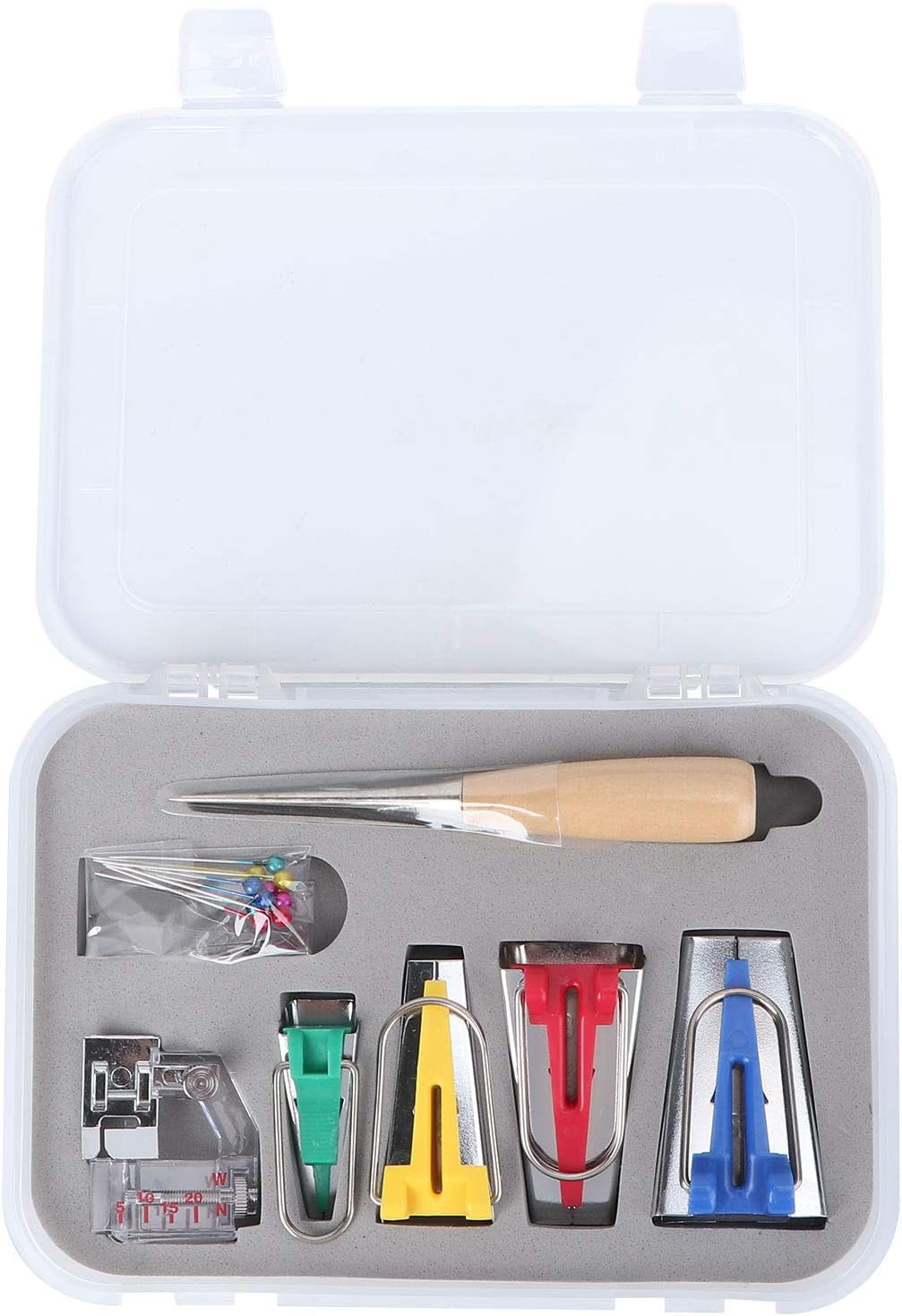 Box Quilting Tools Binding Maker Quilting Bias Tape Makers Double Fold ...