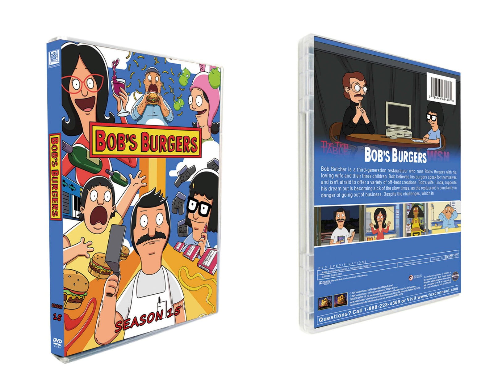 Box Set New Bob's Burgers Complete Season 15 (DVD, 4-Disc) Sealed Free ...