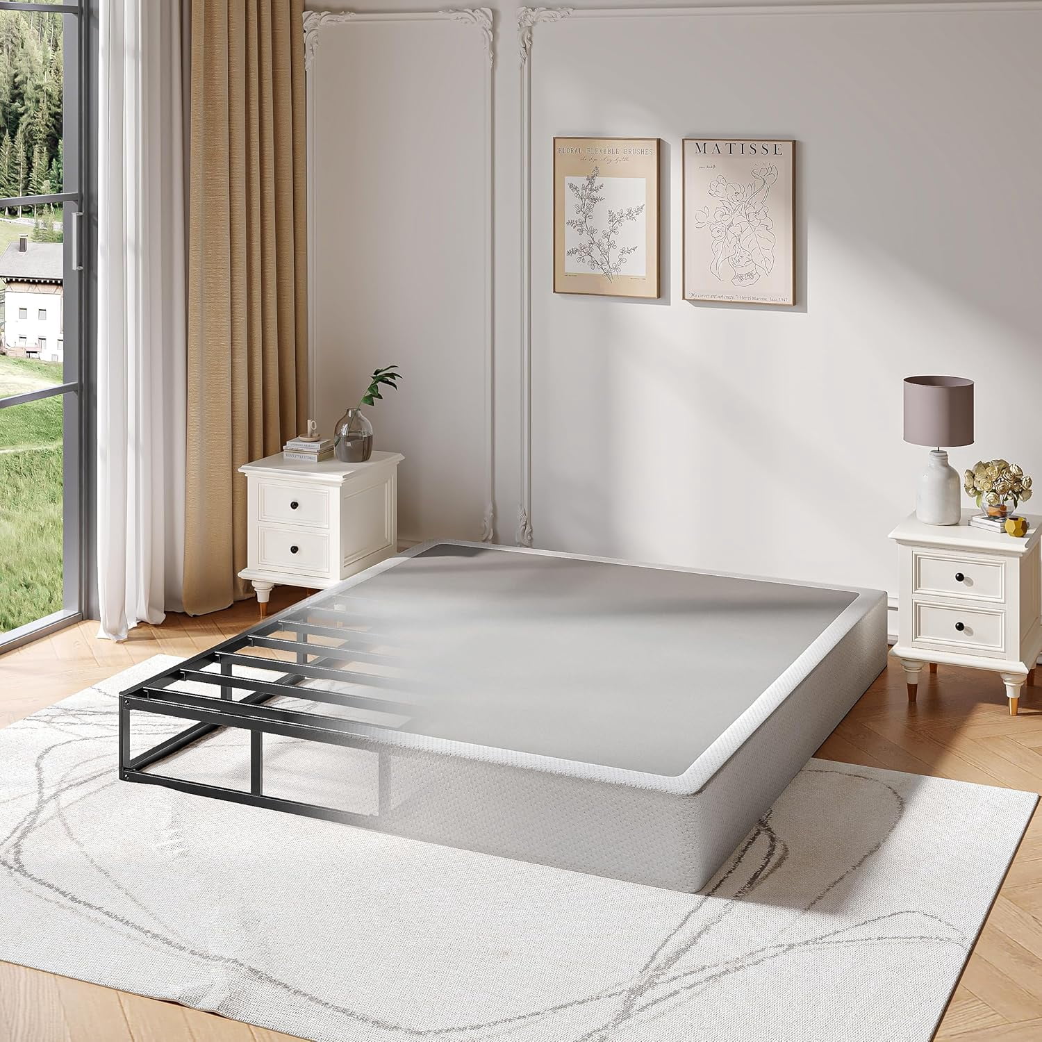 Box Spring 5 Inch, 3500 lbs Capacity, Bed Base Size, Low Profile ...