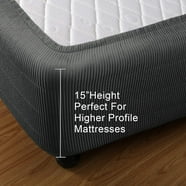 Mrs Awesome Full Box Spring Cover, Stretch Jersey Knit, Wrinkle Free ...