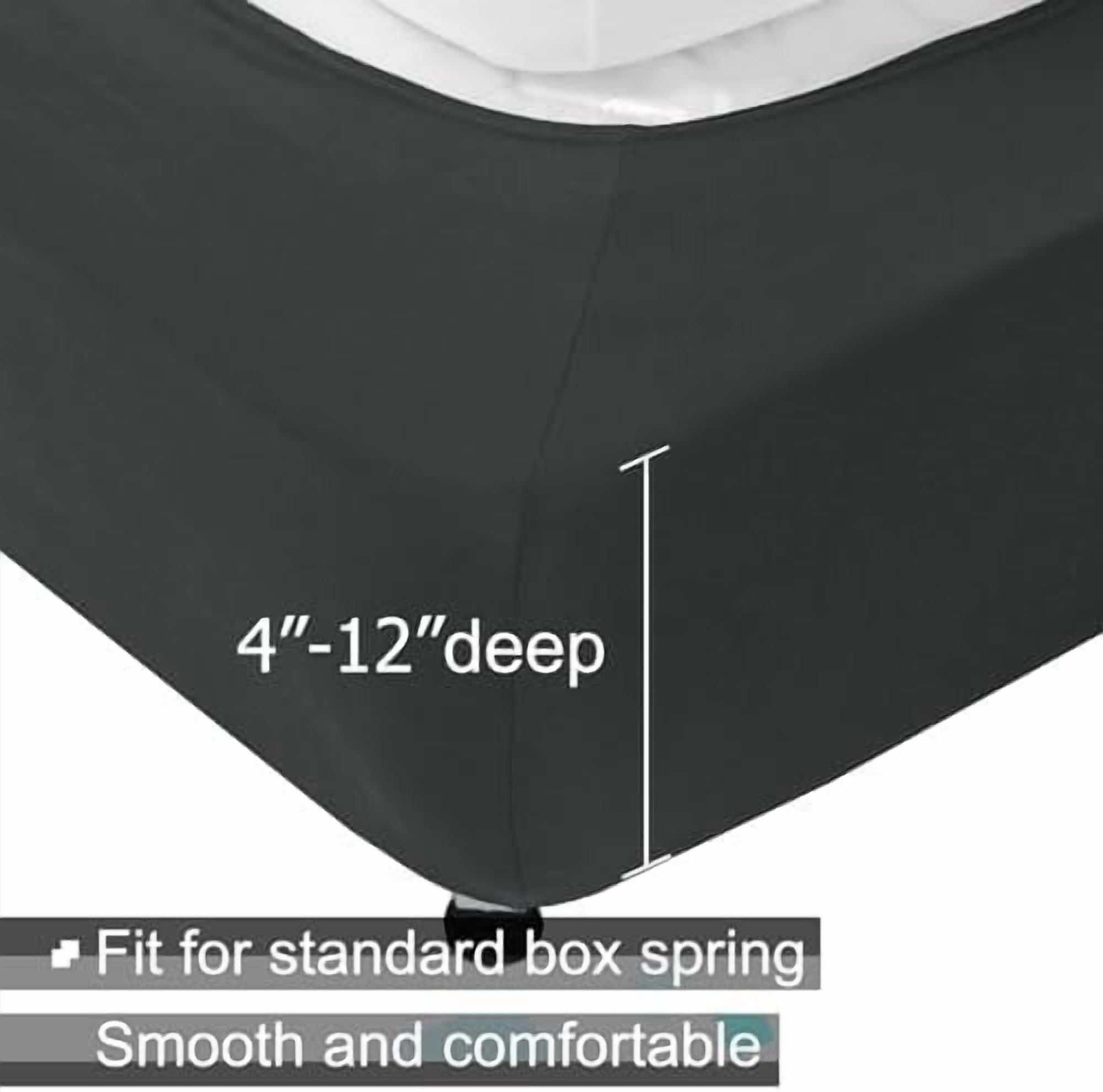 Box Spring Cover Queen/Cal Queen Size - Jersey Knit & Stretchy Wrap ...