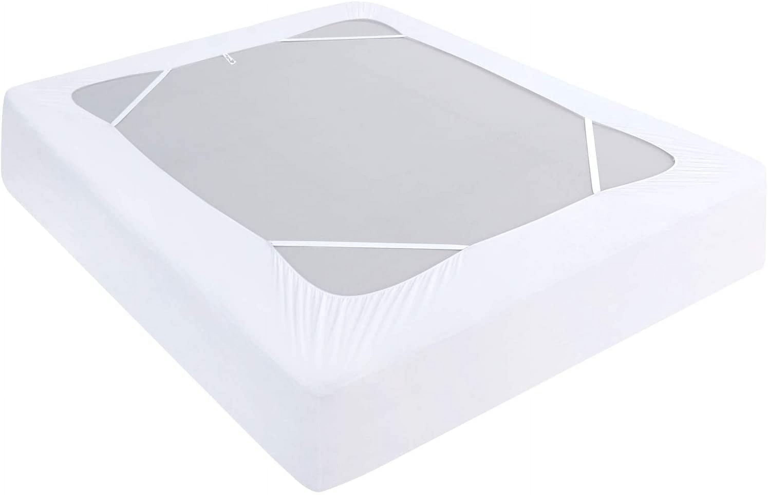 Box Spring Cover Queen Size, Elastic Fabric Wrap Around 4 Sides Bed ...