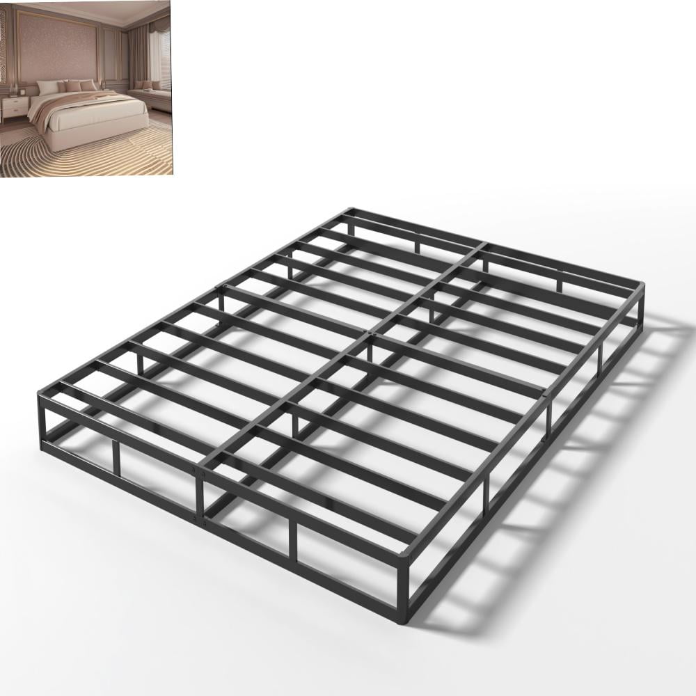Box Spring Full Size Bed Frame Set, Durable Construction for 3000 lbs ...
