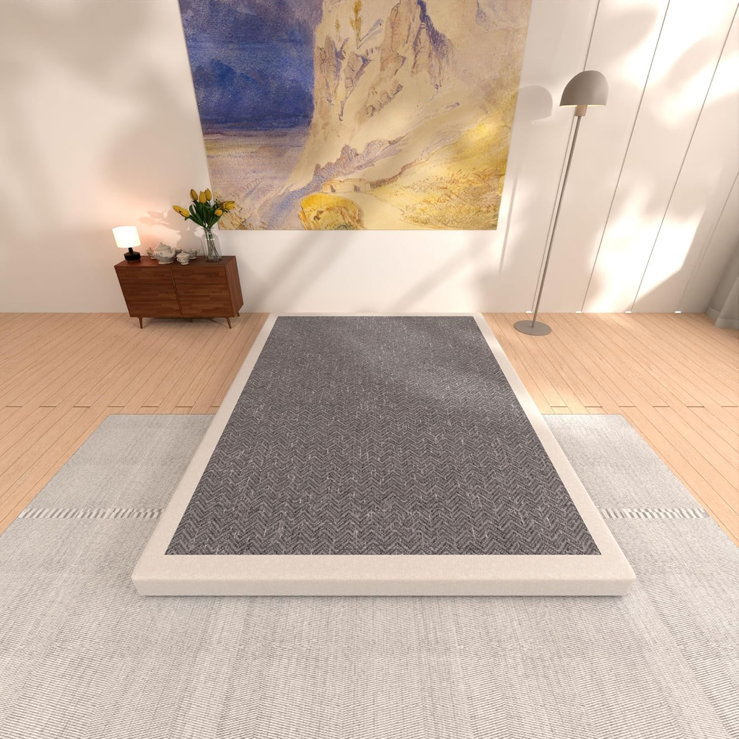 Box Spring King 3 INCH,3" King Size Box Spring ONLY,Heavy Duty Frame ...