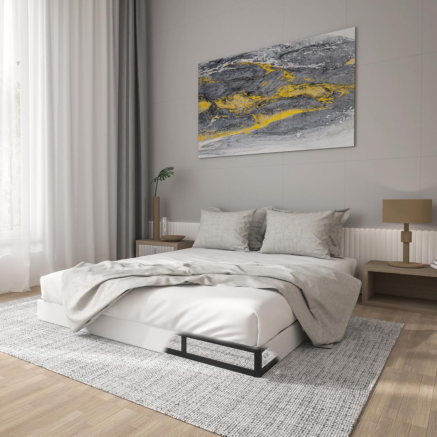 Box Spring King, 5 Inch High Metal King Size Box Spring Only, Heavy ...