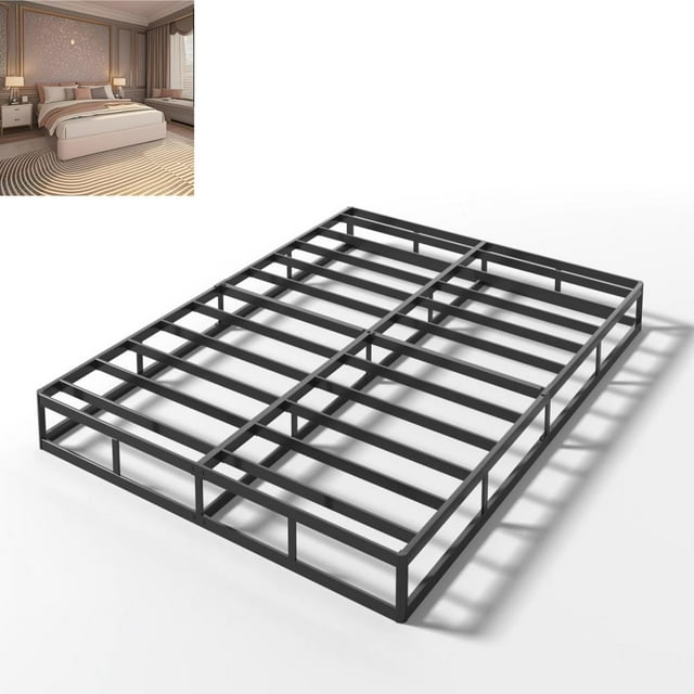 Box Spring King Size Bed Frame, Sturdy Metal Construction for 3000 lbs ...