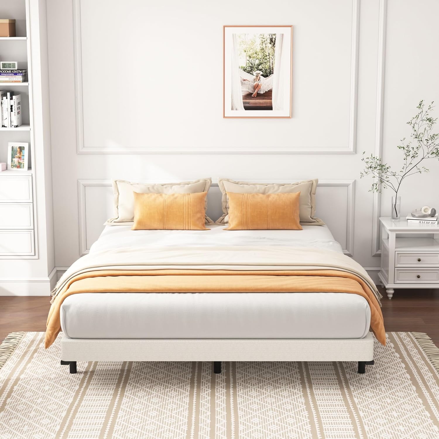 Box Spring for Queen Bed 4 Inch - Heavy Duty Box Spring Mattress ...