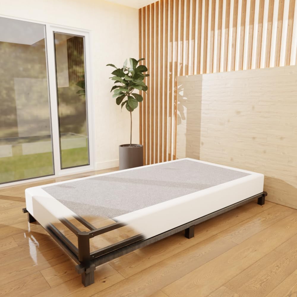 Box Spring for Queen Bed 4 Inch - Heavy Duty Box Spring Mattress ...