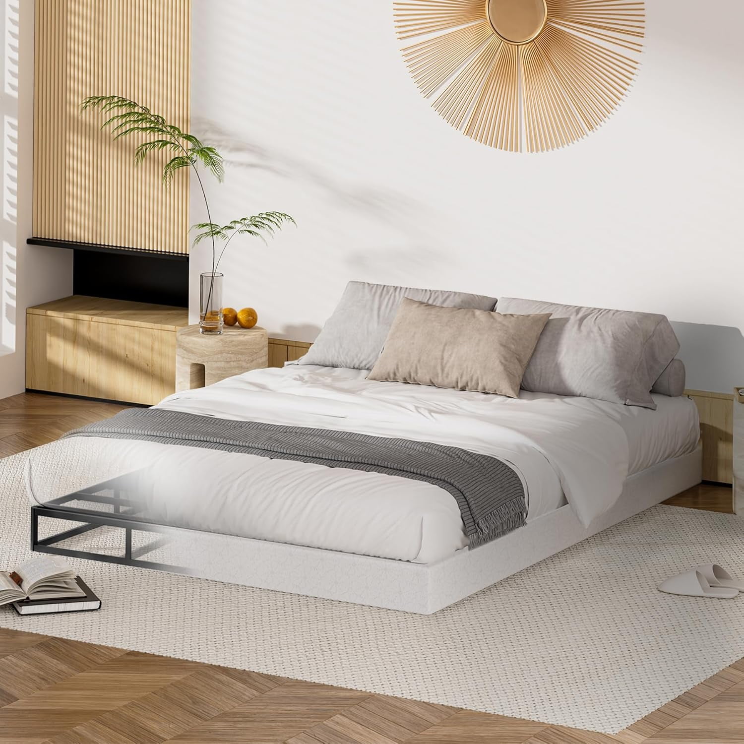 Box Spring for Queen Bed 5 Inch Profile Heavy Duty Metal Box Springs ...