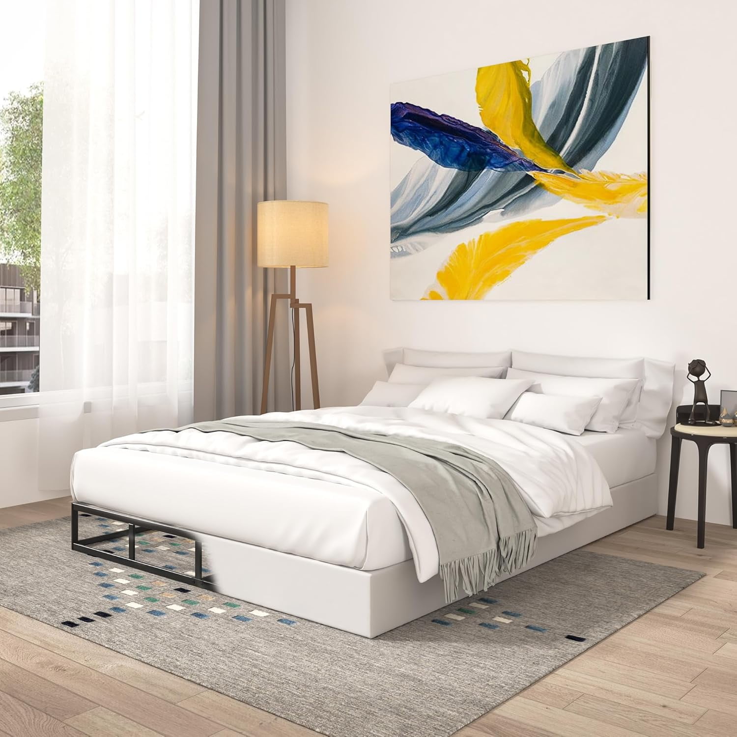 Box Spring for Queen Bed, 7 Inch High Metal Queen Box Spring Only ...