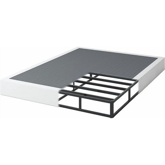 Box Spring for Queen Bed, 9 inch Queen Box Spring Only, Strong Metal ...