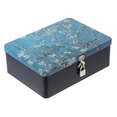 Hexagon Ribbed Clear Glass and Brass Hinged Top Jewelry Box - Walmart.com