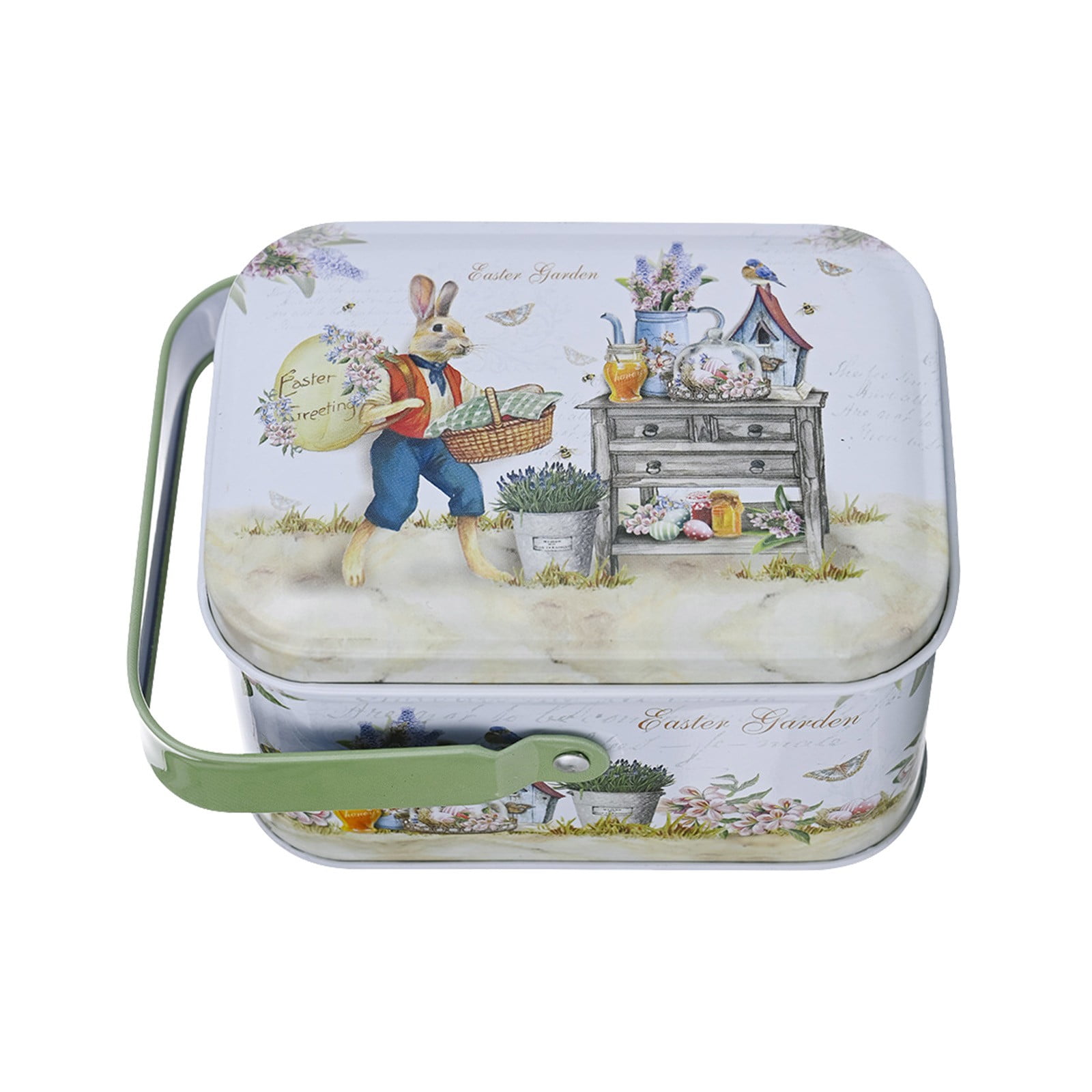 Box Tinplate Box Easter Decor Portable Cookies Holder Party Holder ...