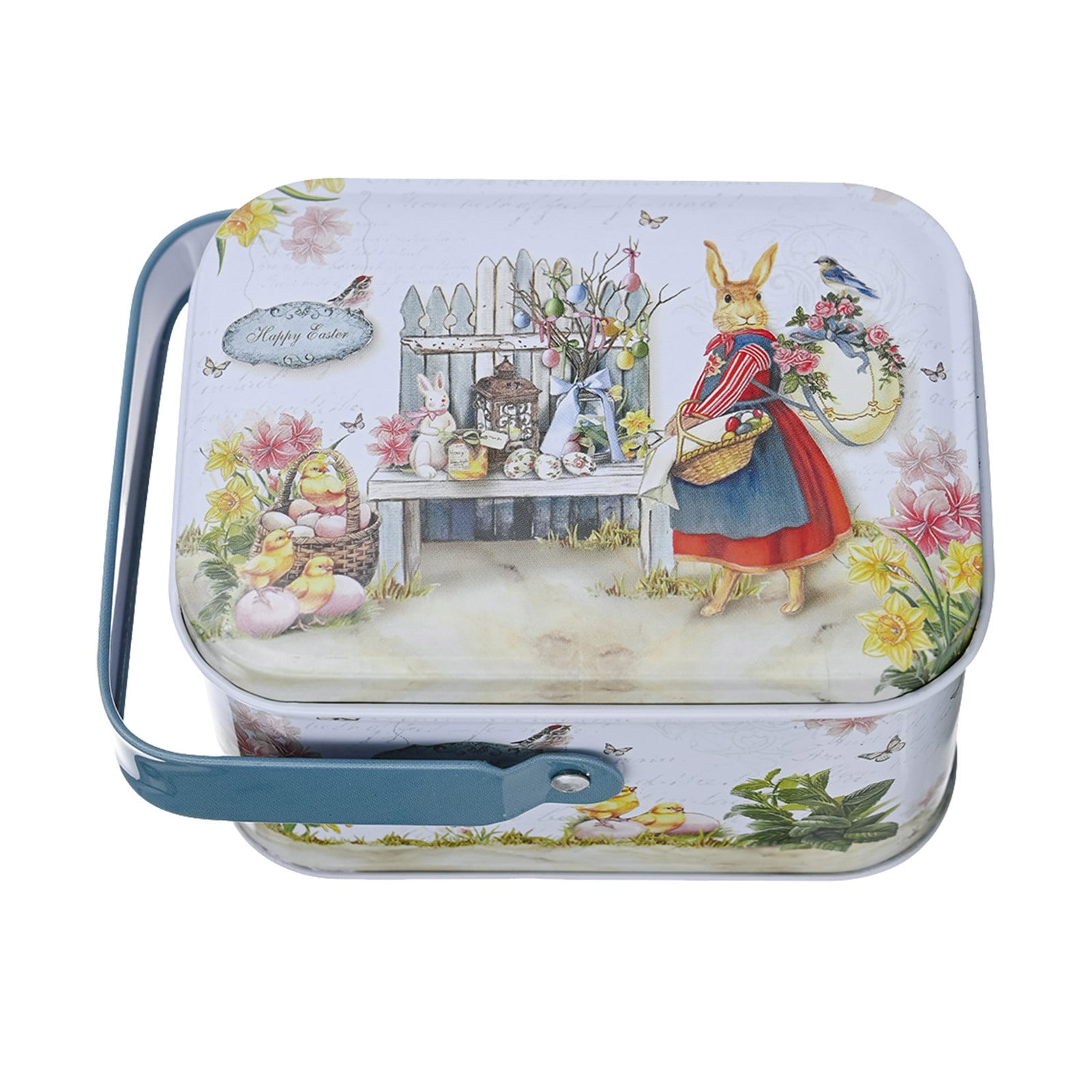 Box Tinplate Box Easter Decor Portable Cookies Holder Party Holder ...