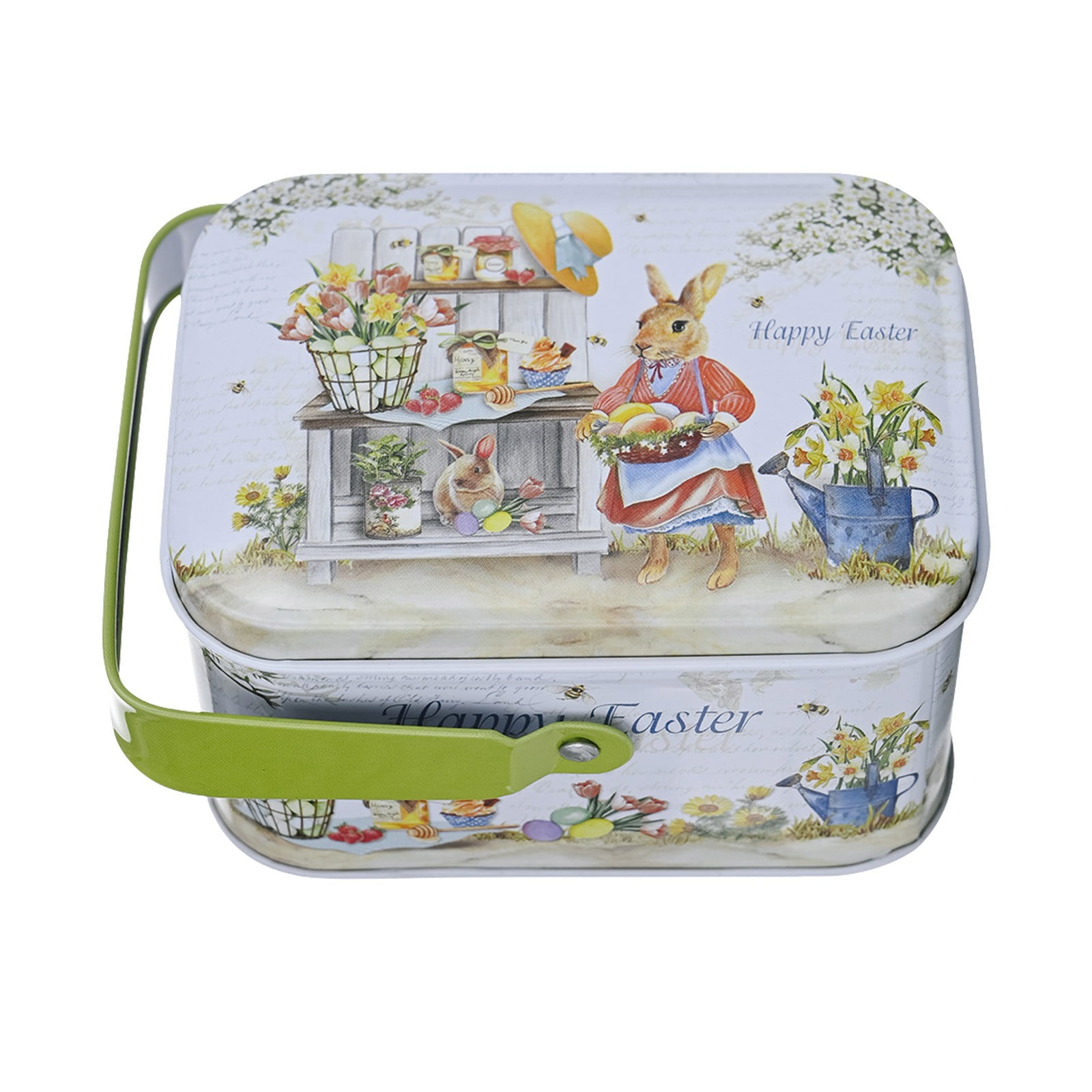 Box Tinplate Box Easter Decor Portable Cookies Holder Party Holder ...