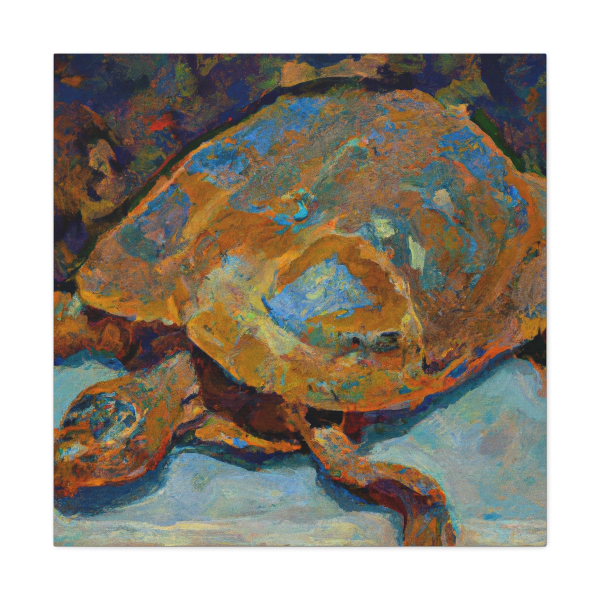 Box Turtle Expressionism - Canvas - Walmart.com