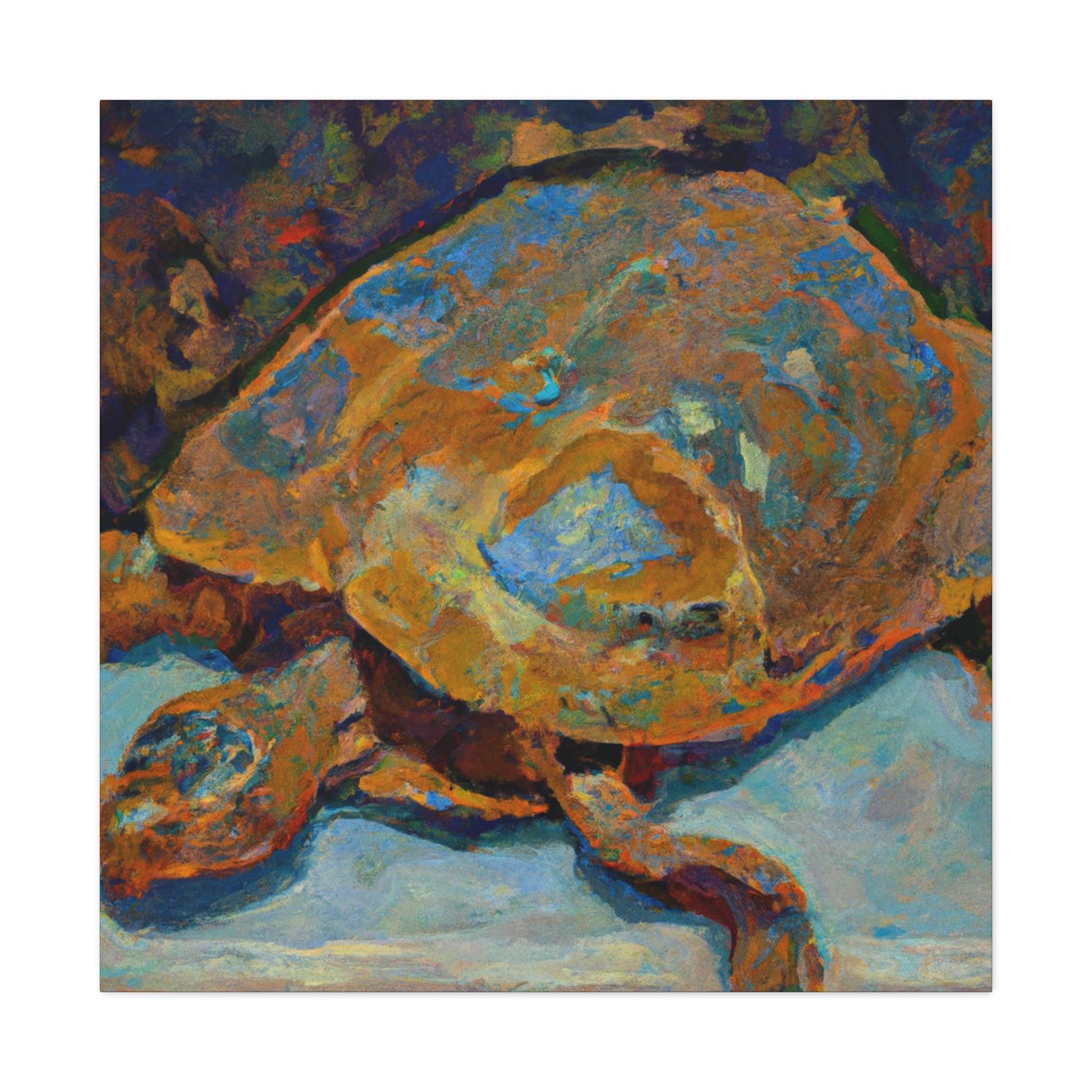 Box Turtle Expressionism - Canvas - Walmart.com