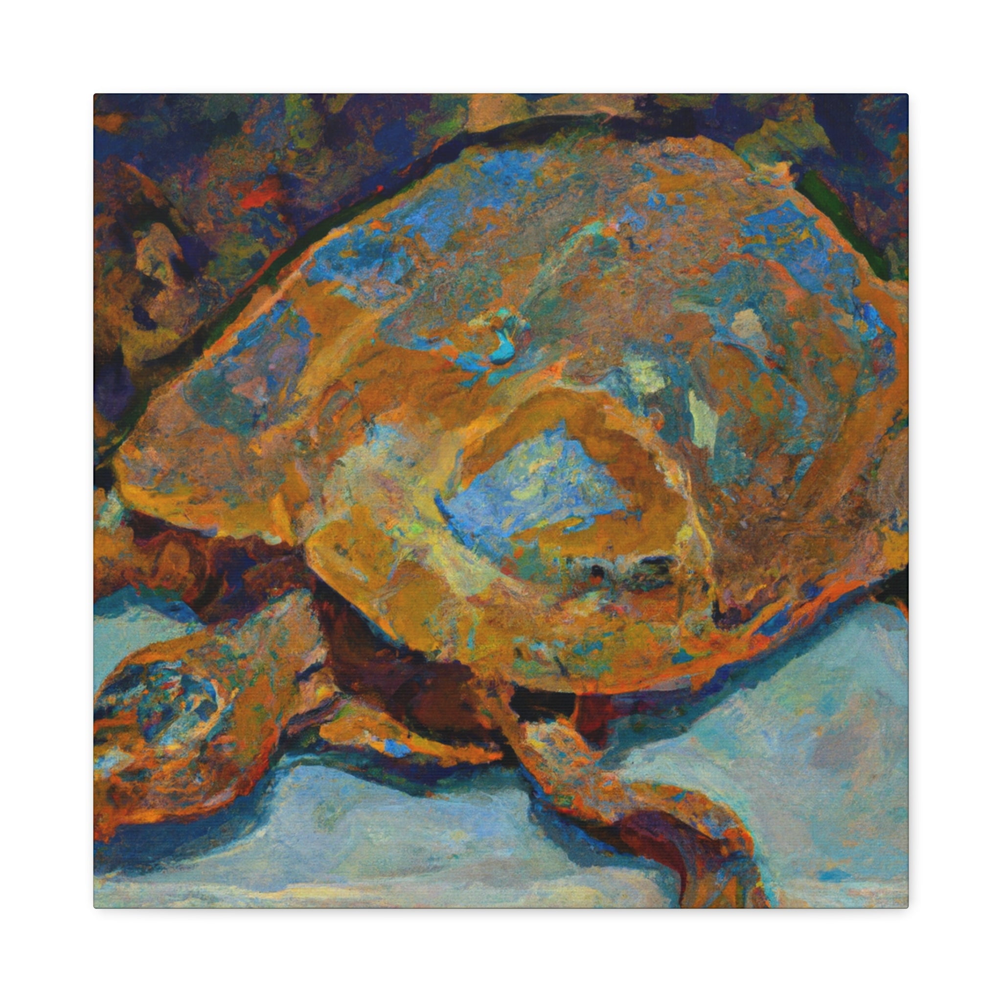 Box Turtle Expressionism - Canvas - Walmart.com