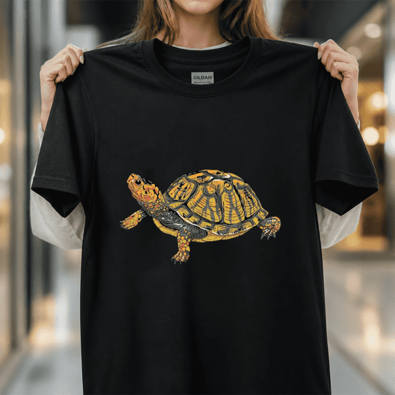 Box Turtle Realistic Illustration Shell Animal Herpetology Zoology ...